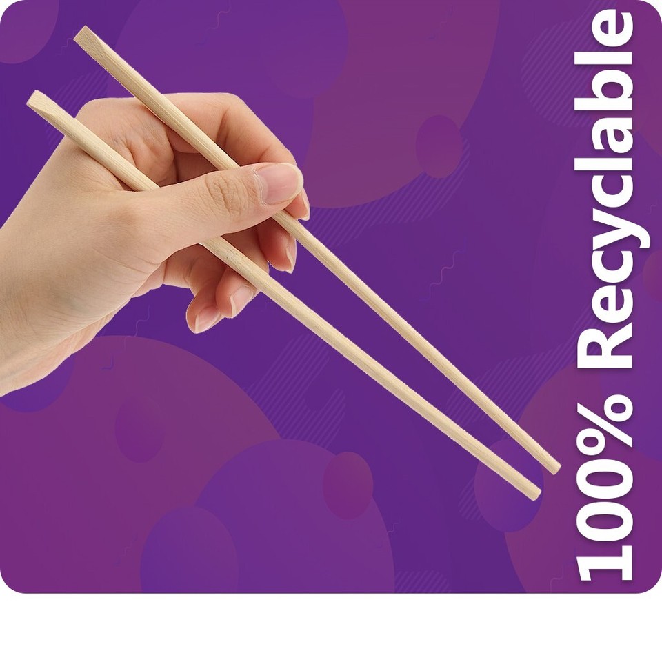 Large Disposable Bamboo Wooden Chopsticks, Japanese Chinese Cuisines ...