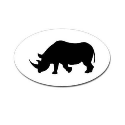 Rhino Sticker Decal rhinoceros animal stickers | eBay