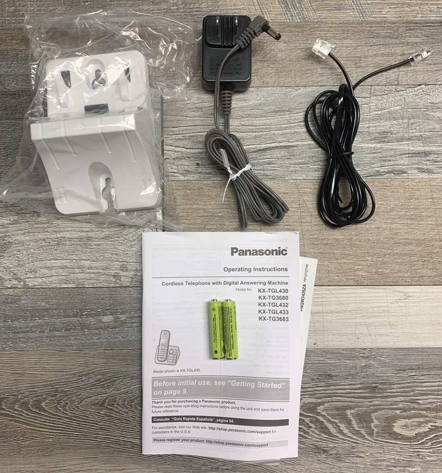 Panasonic KX-TG3680 Cordless Handset Answering Machine Box Silver - New ...