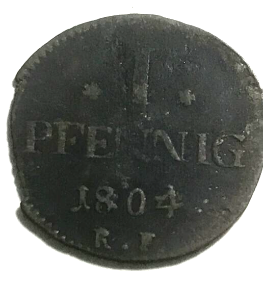 elf Germany Landgraviate of Hesse-Darmstadt 1 Pfennig 1804 | eBay