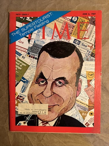 Time Magazine June 6, 1969 The Supertourist: Temple Fielding | eBay