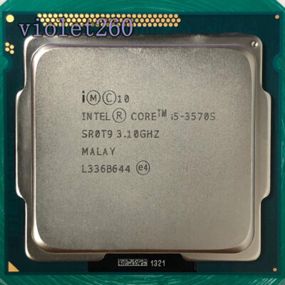 3rd Gen Intel Core i5-3570s LGA1155 CPU Processor 3.1GHz SR0T9 6MB Quad ...