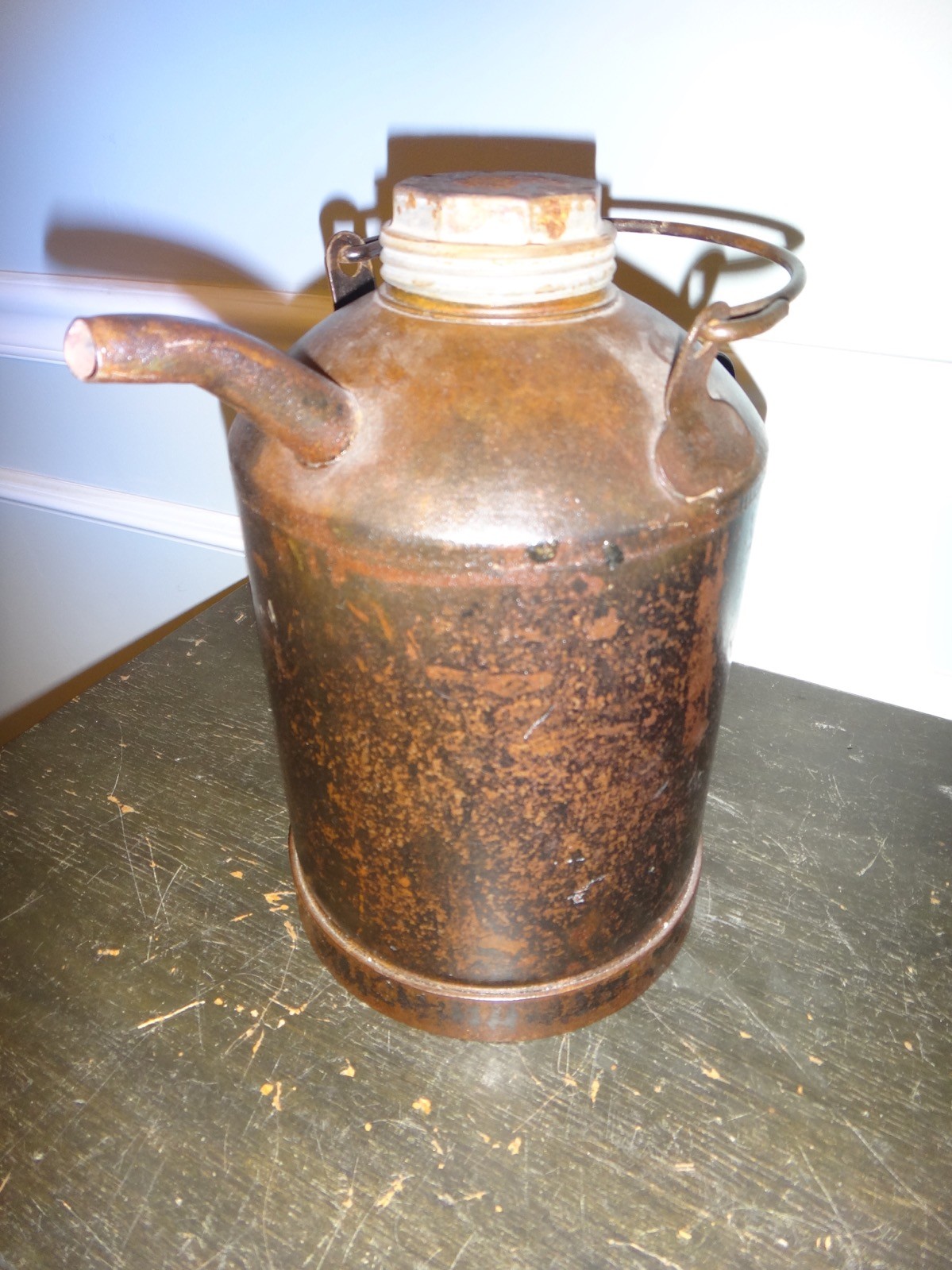 Antique 1 Gal Oil Filler Can Gem MFG Co Pittsburgh Pennsylvania Awesome ...