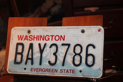 2010 Washington License Plate Evergreen State BAY3786 ROUGH | eBay