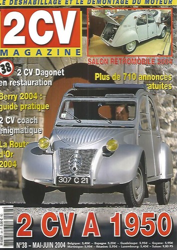 2 CV MAGAZINE N°38 2CV A 1950 / 2CV DAGONET / 2CV COACH ENIGMATIQUE | eBay