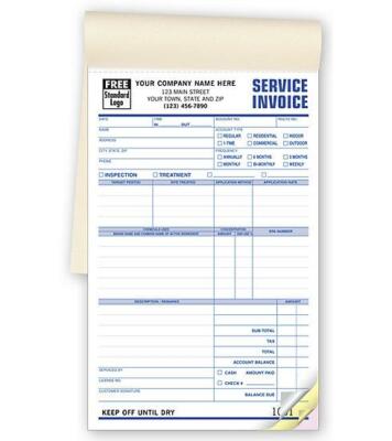 Pest Control Form - 3 Part Small Service Order Book by NEBS Deluxe No ...