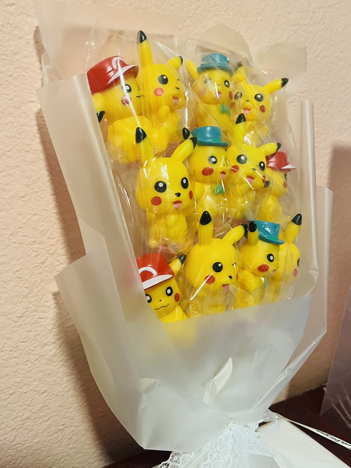 NEW approximately 16” Pikachu Bouquet Gift Box with Card super cute | eBay