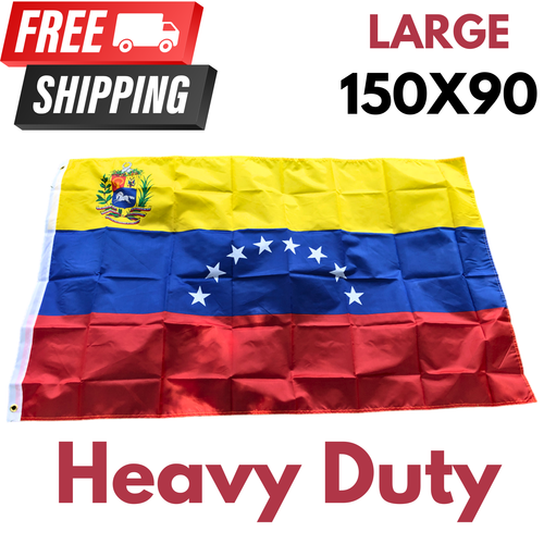 Large Venezuela Country Flag Outdoor Indoor Heavy Duty 150X90cm ...
