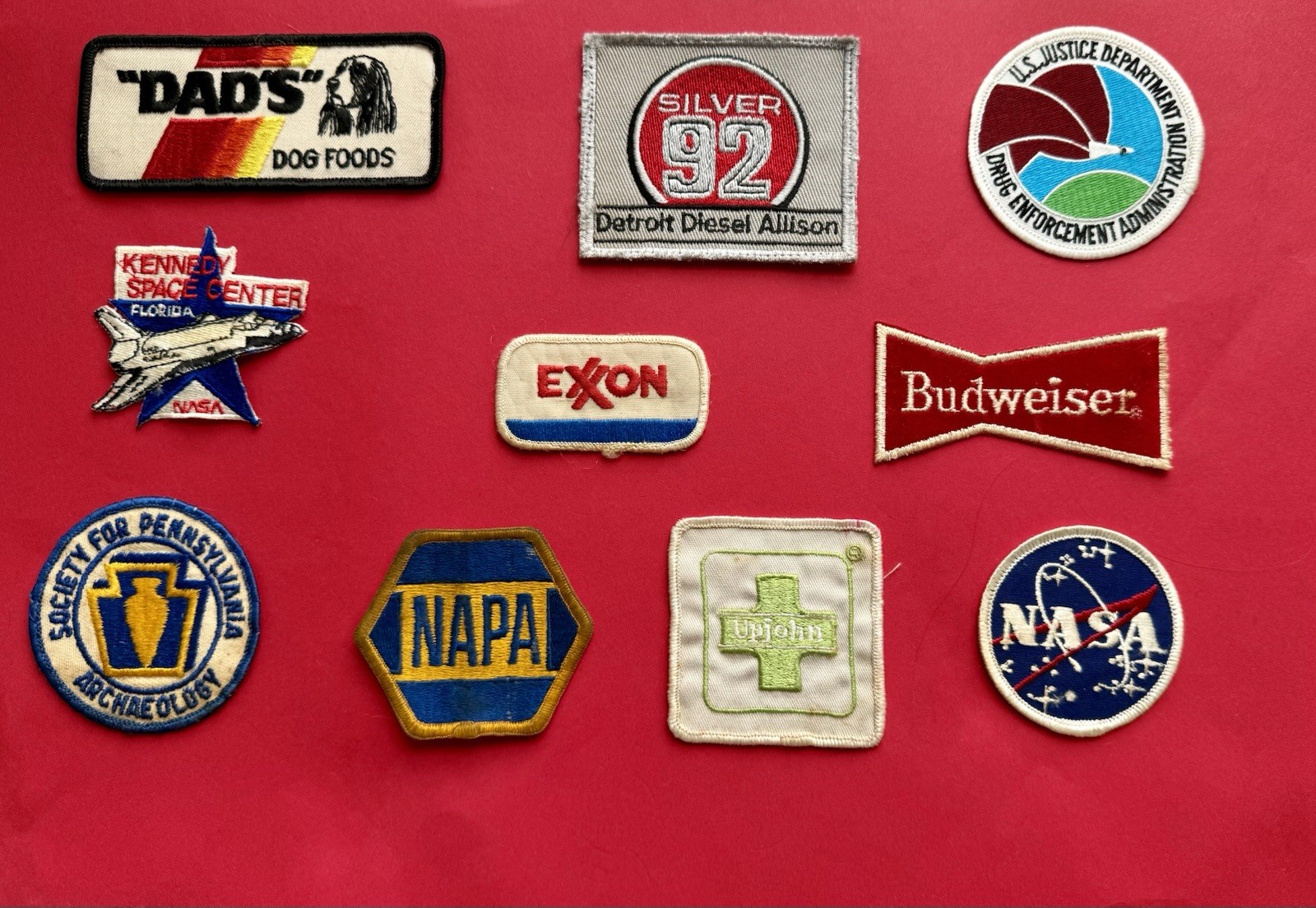 Interesting Collection Of Patches NASA, NAPA, Exxon, Allison Racing ...