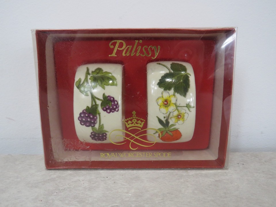 Royal Worcester Spode Palissy Napkin Rings and Egg Cups | eBay UK