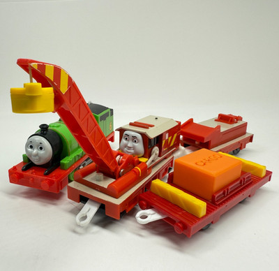 Thomas & Friends Trackmaster ROCKY Motorized CRANE Train watch Video | eBay