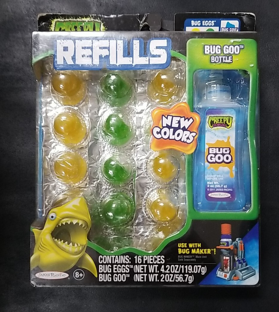 Creepy Crawlers Bug Maker Refills Eggs Goo 2011 Jakks Pacific Wiit for ...