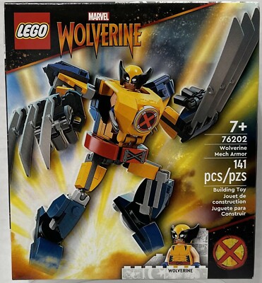LEGO Marvel Wolverine Mech Armor #76202 {141pcs, 7+}{RETIRED ...