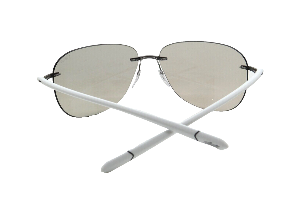 Silhouette BAYSIDE 8729 White Cool Grey/Light Q Grey Mirrored (7110 ...