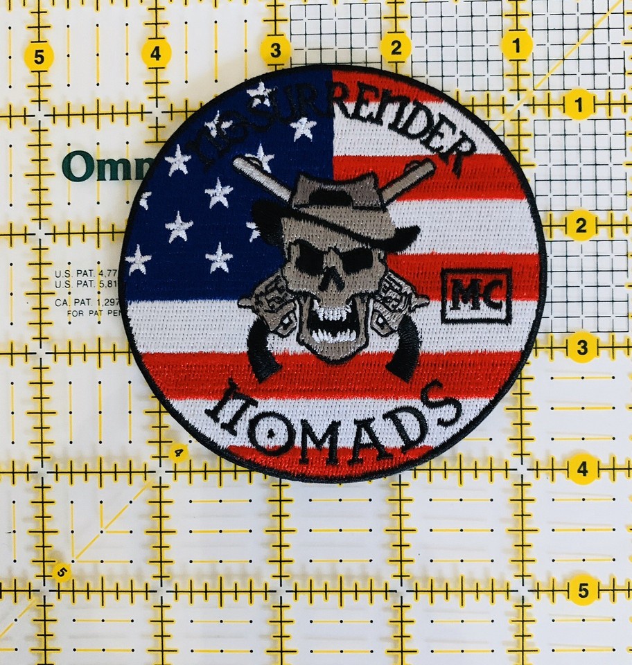 Nomads “No Surrender” MC Iron On Patch Embroidered Patch MotorCycle ...