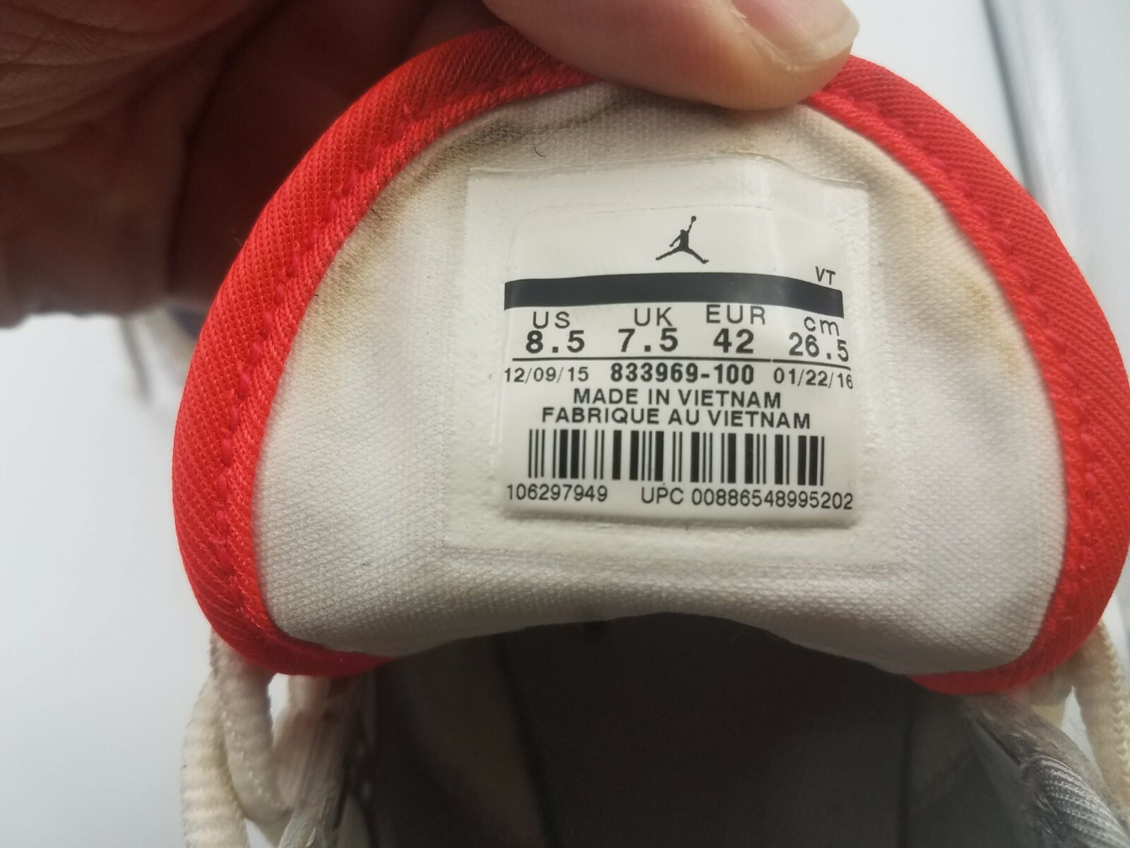 Men's Nike Jordan FLOW Basketball Shoe WHITE GREY Si… - Gem