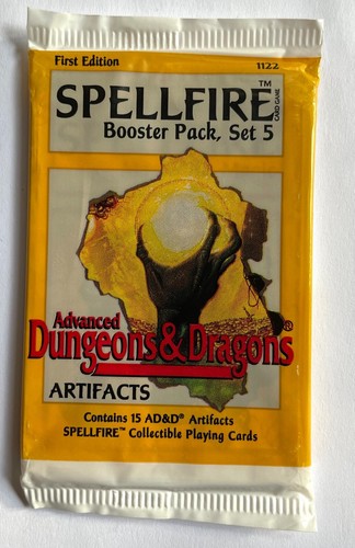 SPELLFIRE BOOSTER PACK SET 5 ARTIFACTS - FIRST EDITION - AD&D TSR - NEW ...