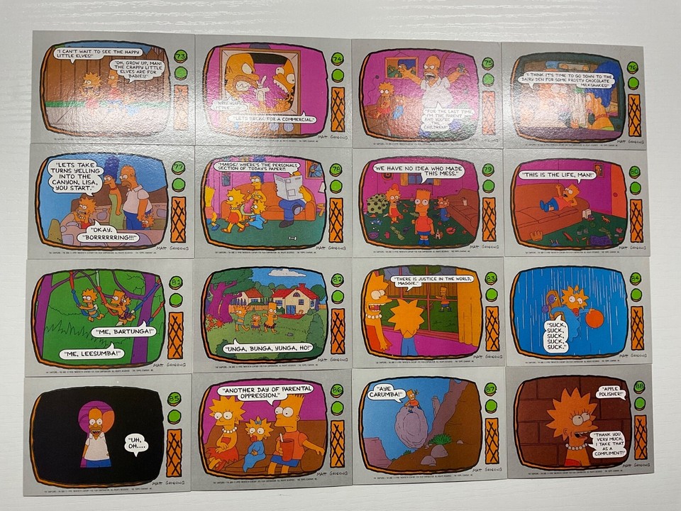 1990 Topps the Simpsons Base Card or Stickers You Pick Finish Your Set ...
