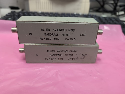 2-Allen Avionics Bandpass Filters F1098 50 Ohm FO 10.7 Mhz Low Of 2 | eBay