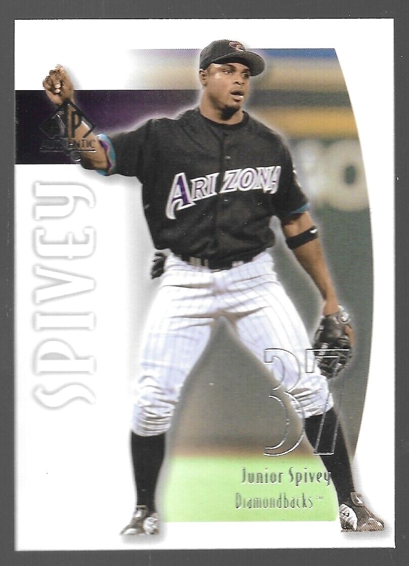 2002 Upper Deck SP Authentic Junior Spivey 172 Arizona Diamondbacks ...