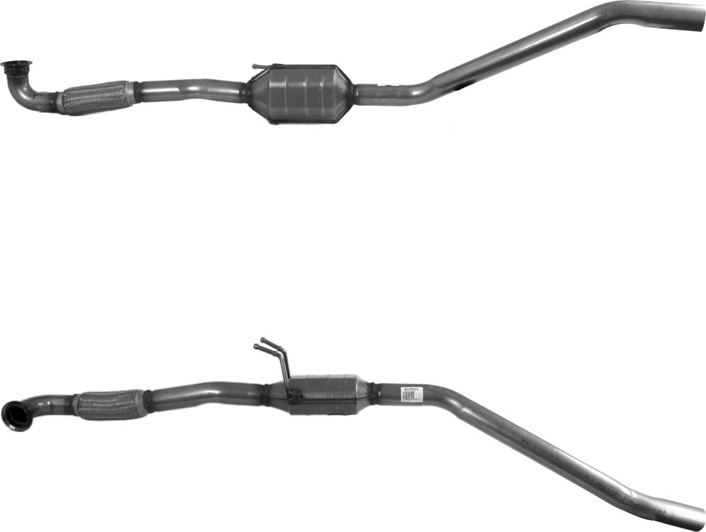 BM Catalytic Converter Euro 4 Fits VW Transporter 2003-2009 1.9 TDi ...