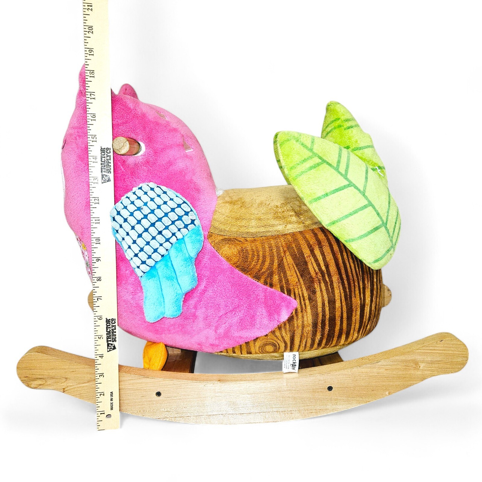 RockAbye Owlivia Plush Pink Owl Musical Child's Rocker Educational Toy ...