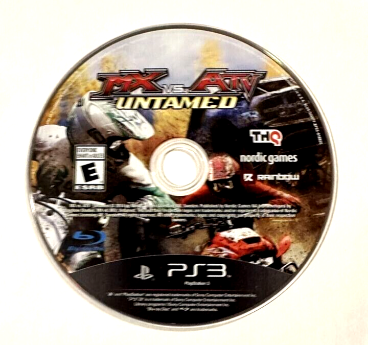 PS3 MX vs ATV Untamed Ride Hard Video Game PlayStation 3 Disk Only Sony ...