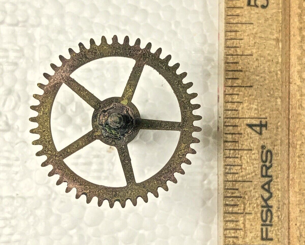 Waterbury Clock Movement Time Side 3rd Wheel (See Pics to ID Movement ...