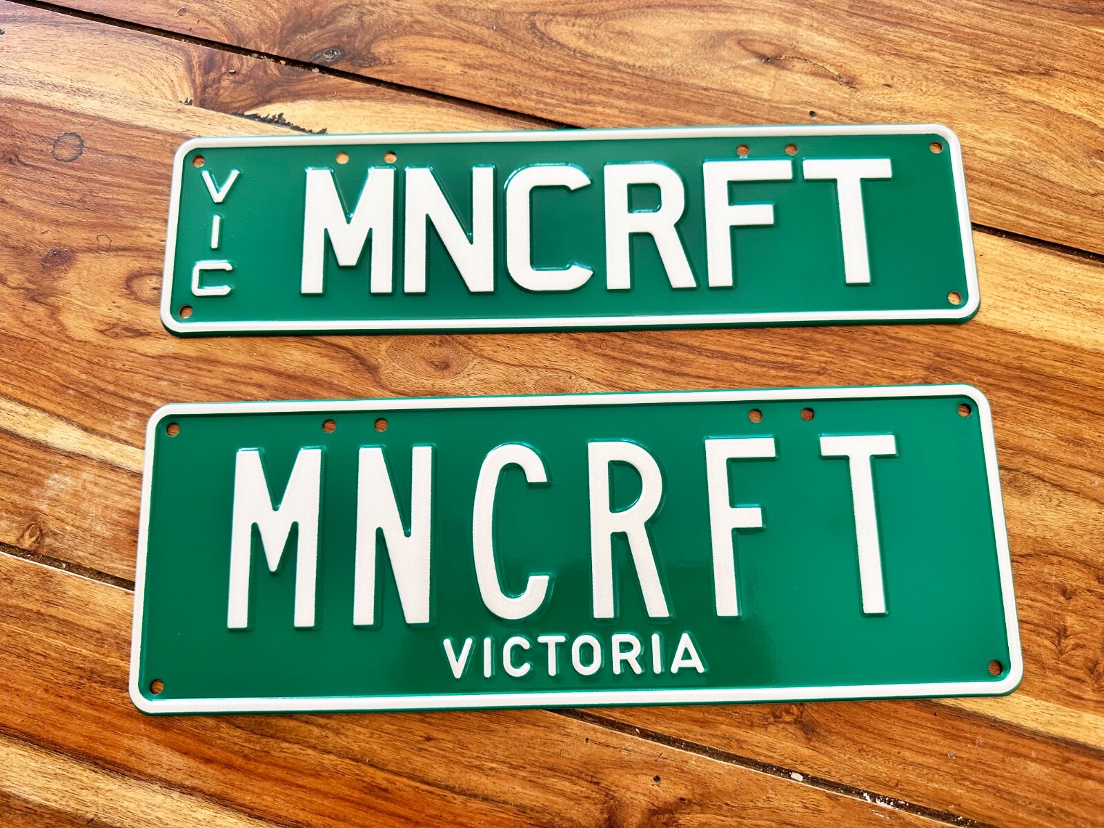 PRICE DROP! MINECRAFT Personalised Licence plates VIC Genuine Brand New ...