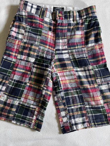 First Wave Boys Kids Youth Casual Dress Shorts Plaid Size 12 | eBay