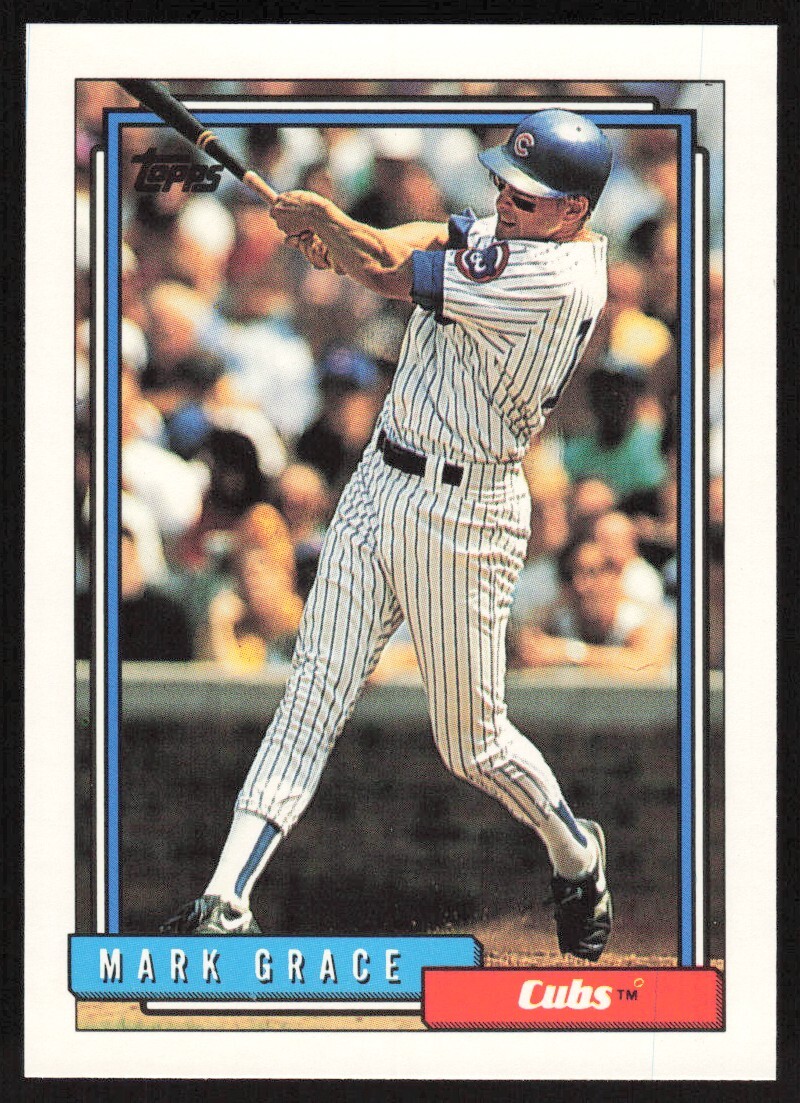 1992 Topps Baseball Card Mark Grace #140 Chicago Cubs | eBay