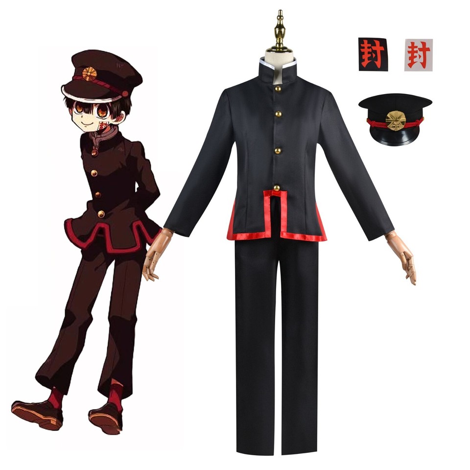Toilet-bound Hanako-kun Uniform Cape Hat Outfit Costume Cosplay - 5 Pcs ...