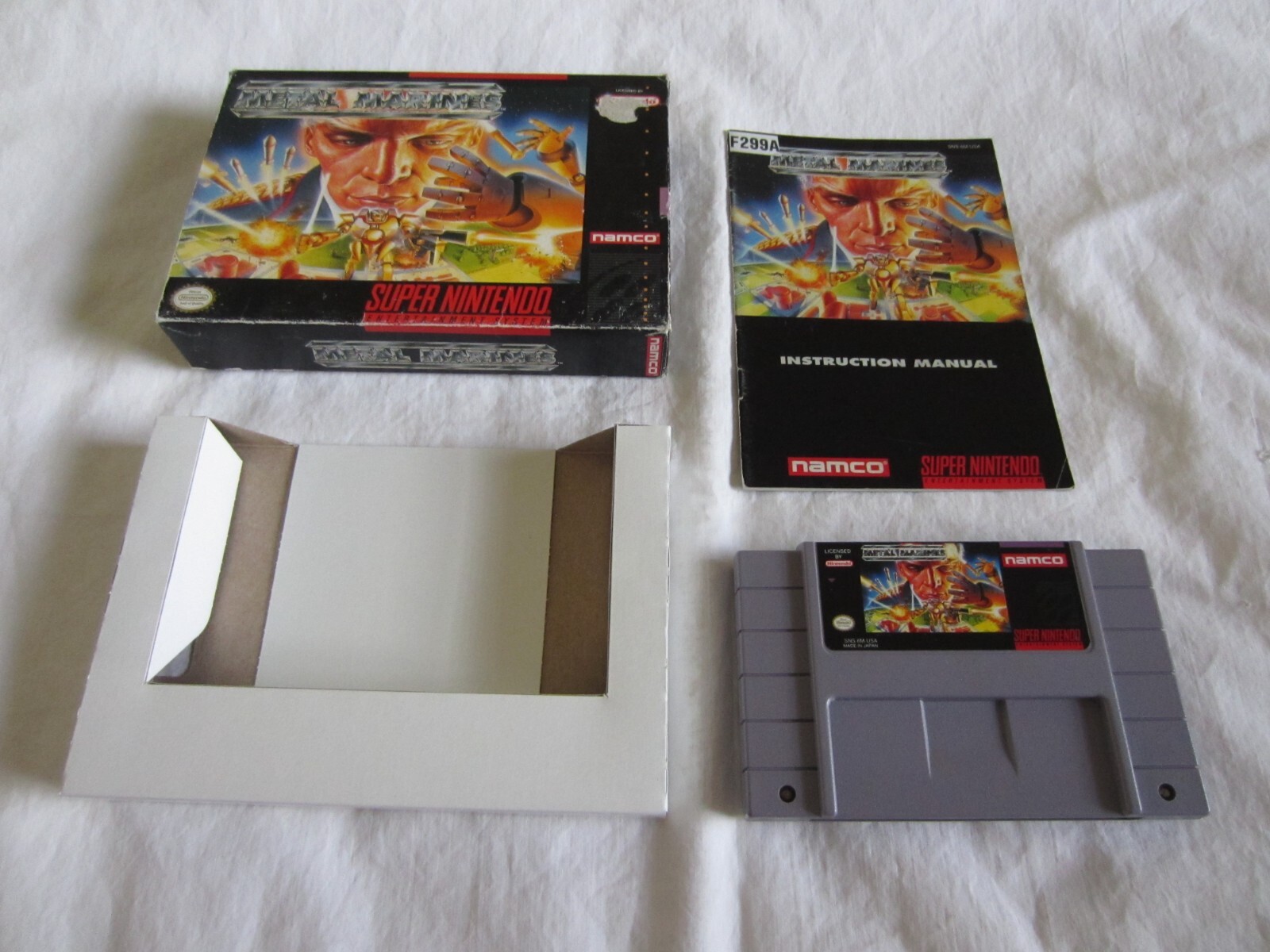 Metal Marines (SNES) Super Nintendo CIB Complete Box Namco 1993 RARE ...