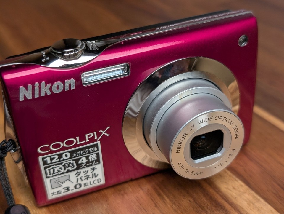 N MINT Nikon Coolpix S4000 Digital Camera 12.0MP 4x English Japan Ruby ...