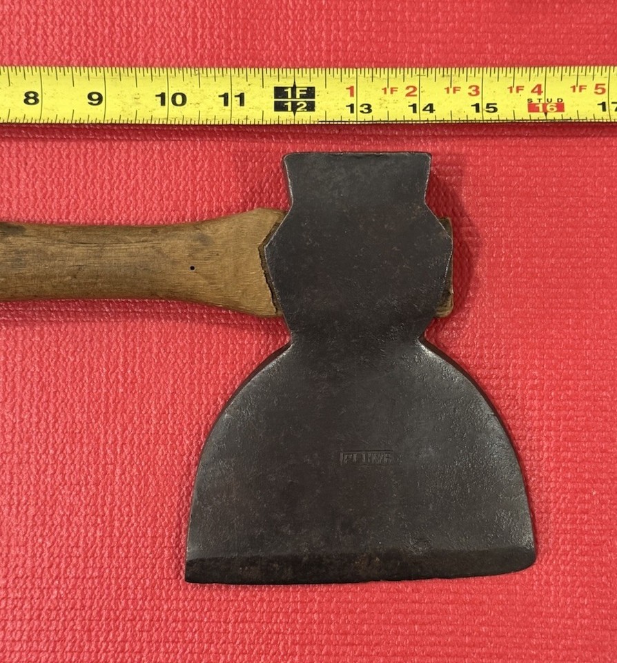 VINTAGE PLUMB 5 1/2" BROAD AXE HATCHET HEWING 3 LBS WOOD WORKERS USA ...