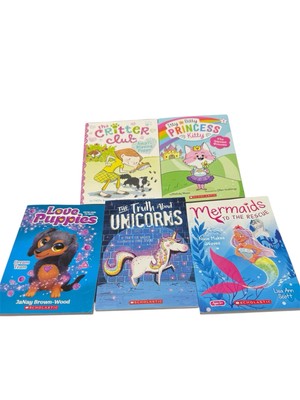 Girl’s Unicorn, Puppy, & Mermaid 5 Chapter Book Bundle. | eBay