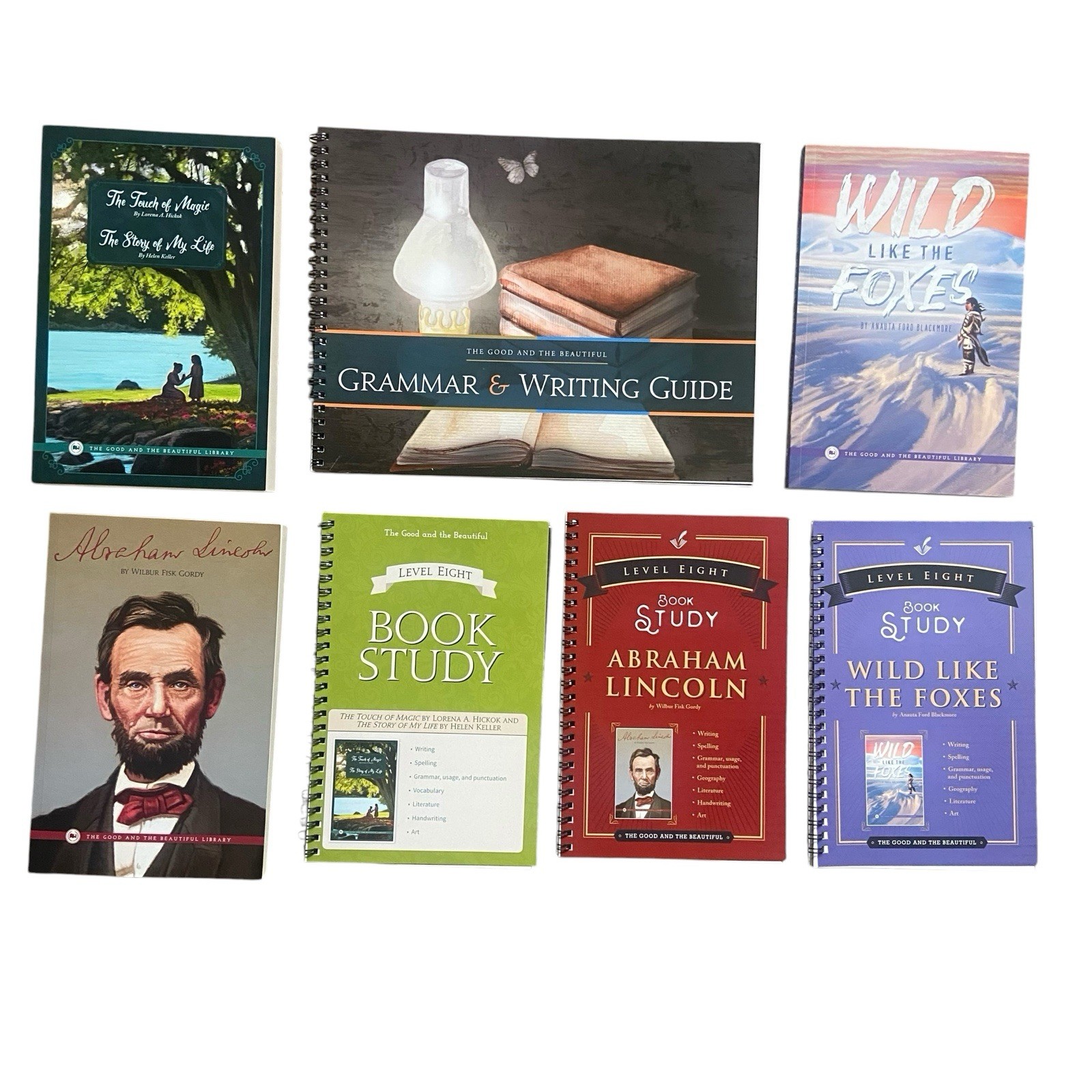 Level 8 Book Study Complete Set Good & Beautiful TG&TB Abe Lincoln ...