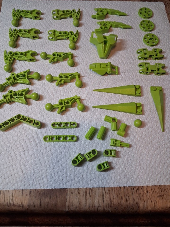 D Lego Lot 35 Lime Green Bionicle Parts Legs Connectors Chest Feet | eBay