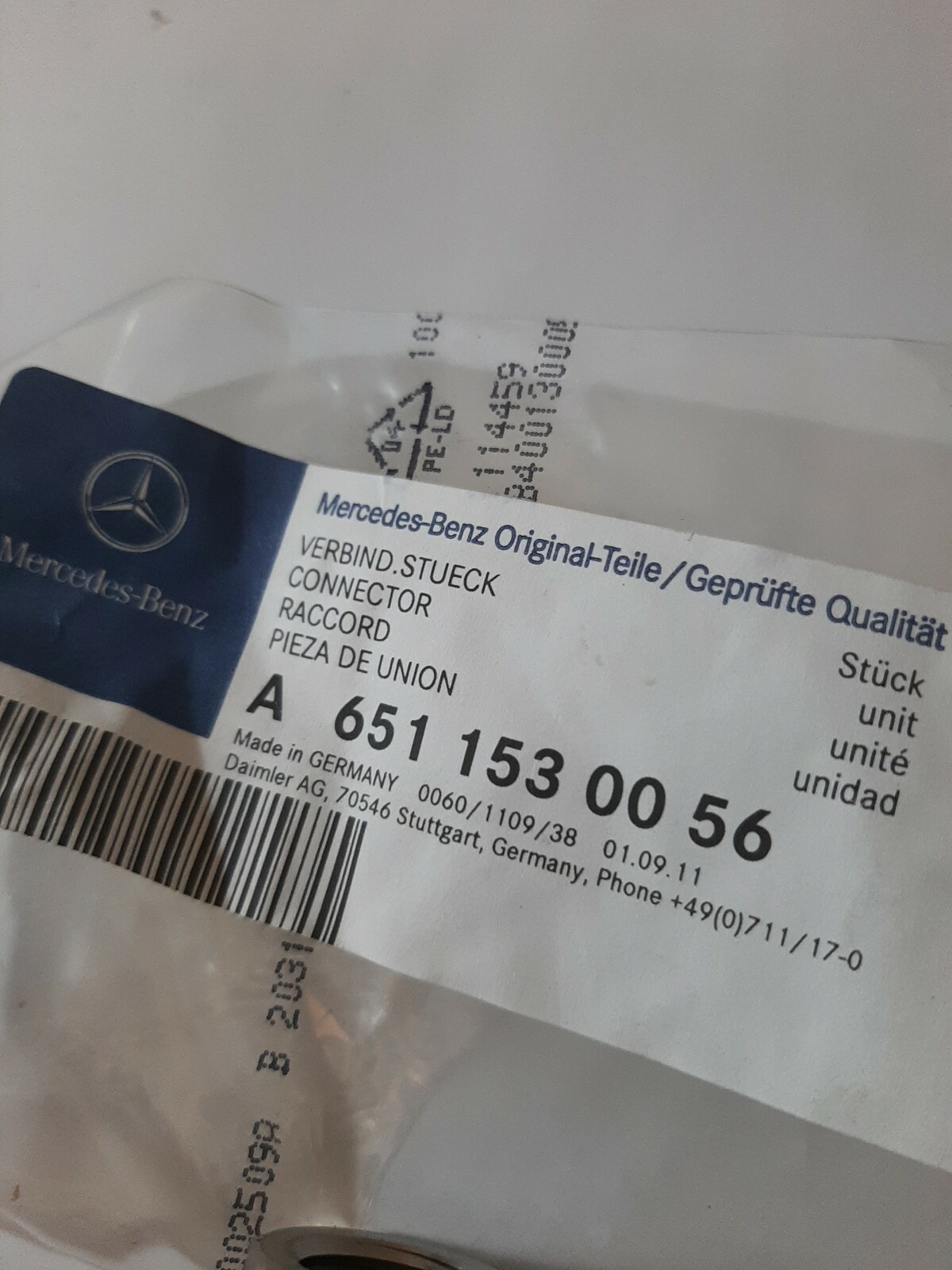 MERCEDES OM651 RACCORDO TUBO DI COLLEGAMENTO COLLETTORE SCARICO OEM ...