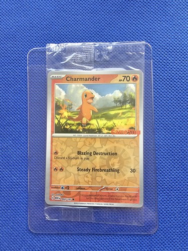 Pokemon Charmander 151 GameStop Exclusive Promo Reverse Holo 004/165 ...