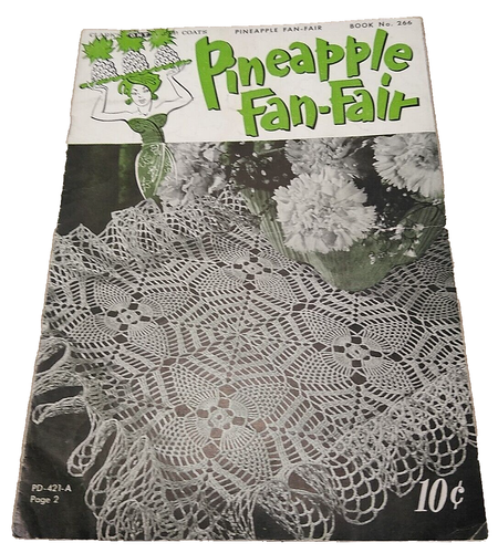 Vintage Clark’s J & P Coats - Pineapple Fan-Fair 1950 - Book 266 ...