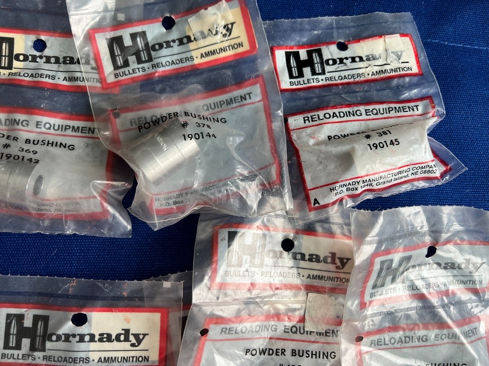 PACIFIC HORNADY POWDER CHARGE BUSHINGS FOR 366 AUTO SHOTSHELL RELOADING ...