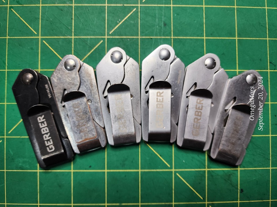 Gerber EAB Lite Utility Pocket Knife Box Cutter Blade with Money Clip ...