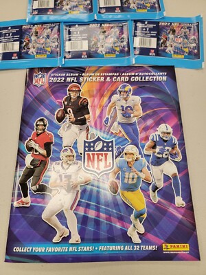 2022-23 NFL Panini Sticker Collection Starter (Album, 25 Stickers & 5 ...