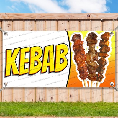 KEBAB Advertising Vinyl Banner Flag Sign Many Sizes Available USA BBQ ...