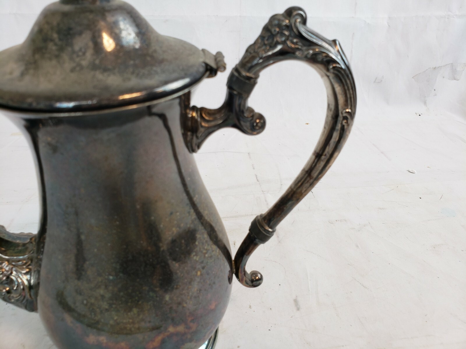 Vintage Pilgrim Silverplate Tea Coffee Pot With Floral Design A48 | eBay