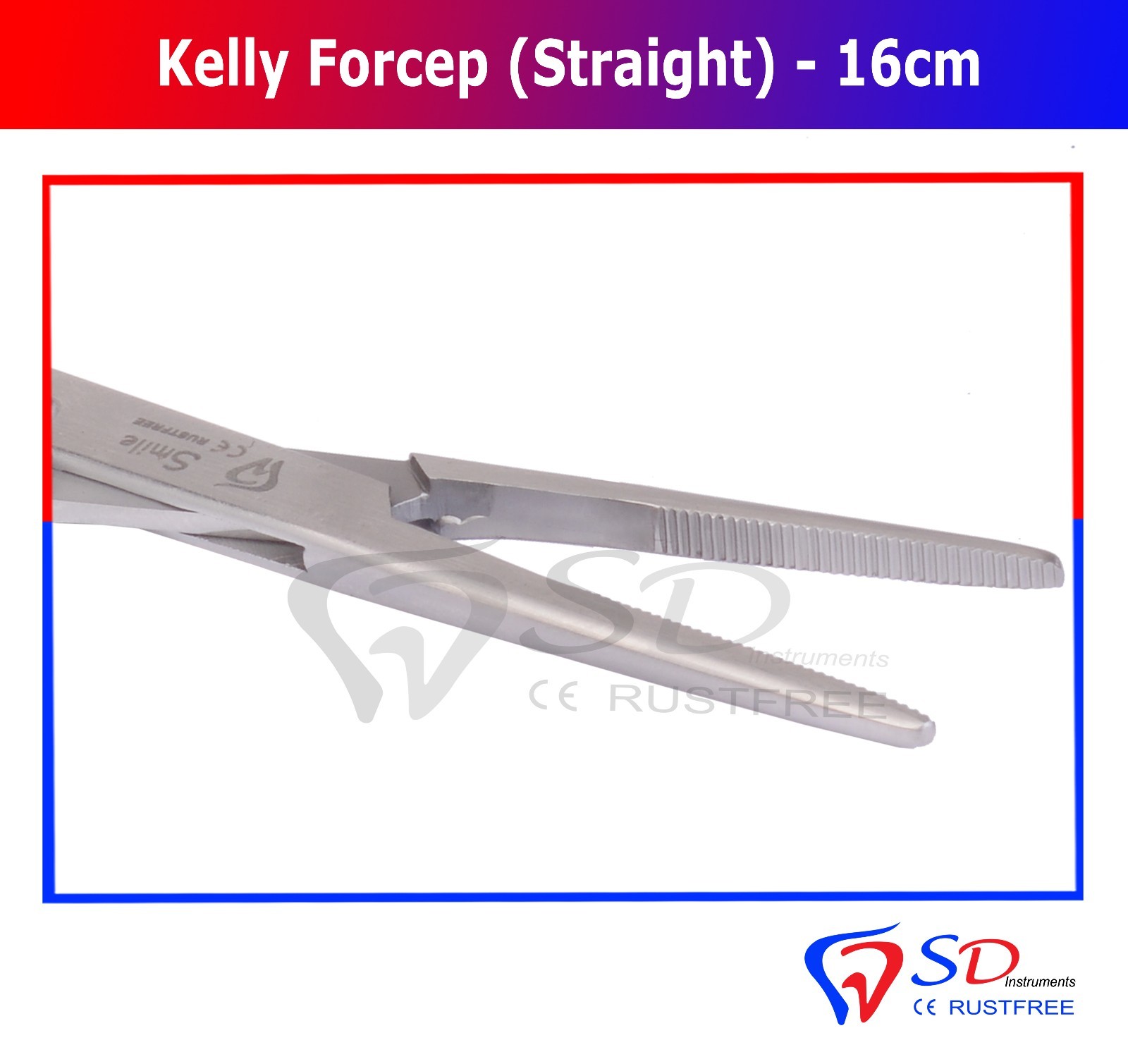 Surgical Haemostatic Artery Clamp Locking Kelly Forceps 16cm Stainless ...