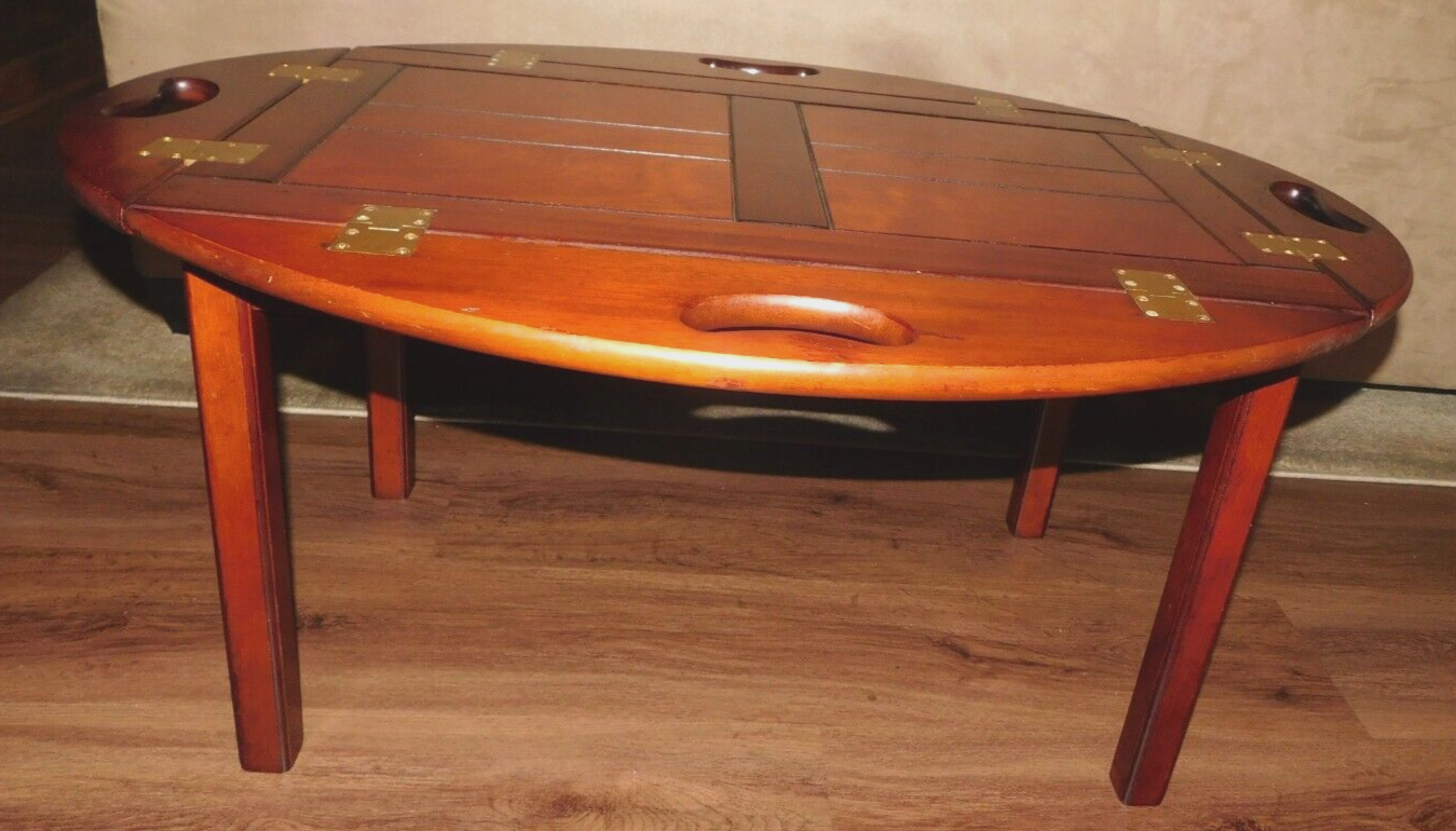 Vintage BOMBAY COMPANY Butler Tray Table Fold Up Sides, Portable ...