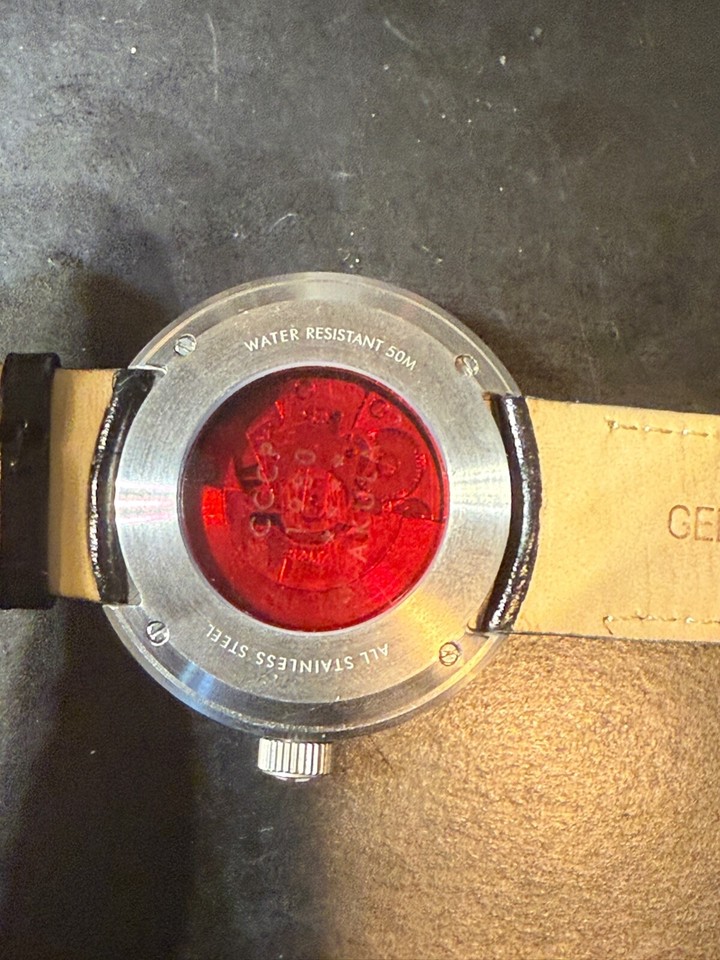 CCCP Watch. Black Leather Strap. Automatic | eBay