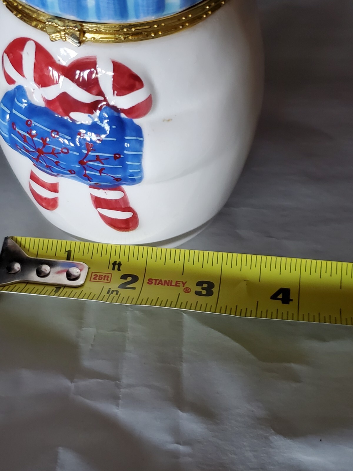 Vintage MSRF INC Snowman 8" Trinket Box | eBay